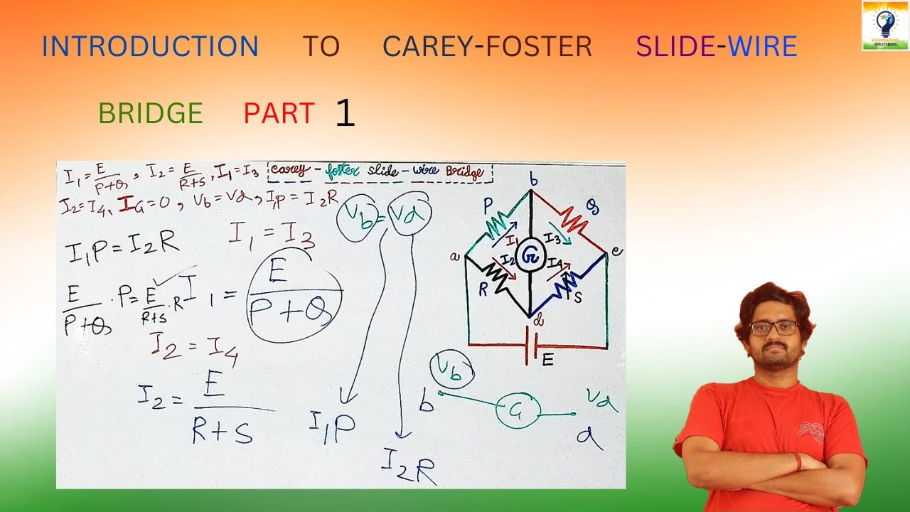 Introduction to Carey Foster Slide Wire Bridge part 1 - YouTube