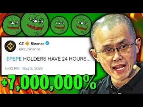 BİNANCE CEO'SU CZ, YAKIN TARİH VERİNCE; PEPE COİN YATIRIMCISI, HEYECANDAN BAYILDI🚀\