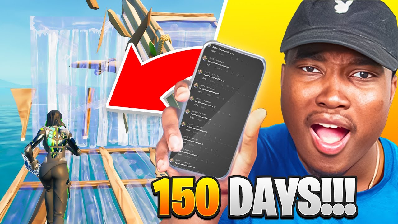 He Asked Me to 1v1 for 150 Days in a Row and This Happened... - YouTube
