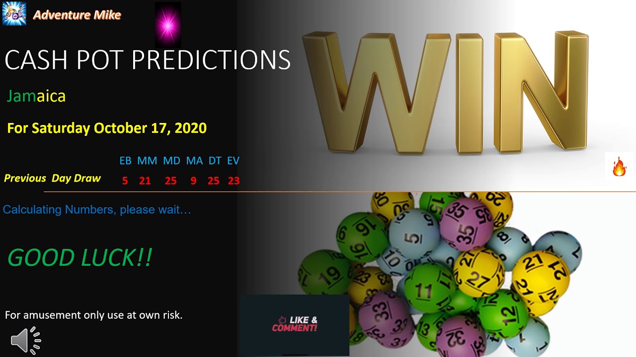 Cash Pot Prediction(Cash Pot Results, What to Play Today October 17 ...