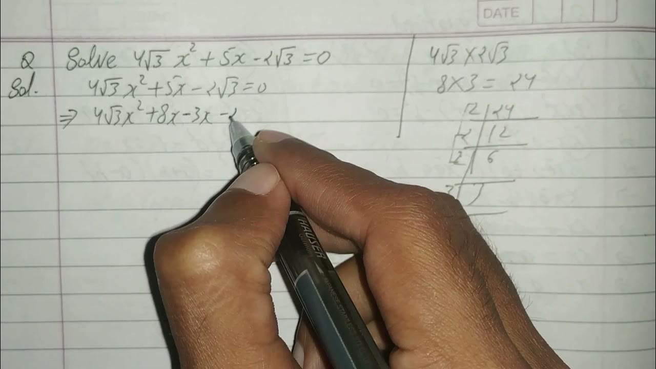 Solve 4 Root 3x2 5x 2 Root 3 0 YouTube solve-4-root-3x2-5x-2-root-3-0-youtube