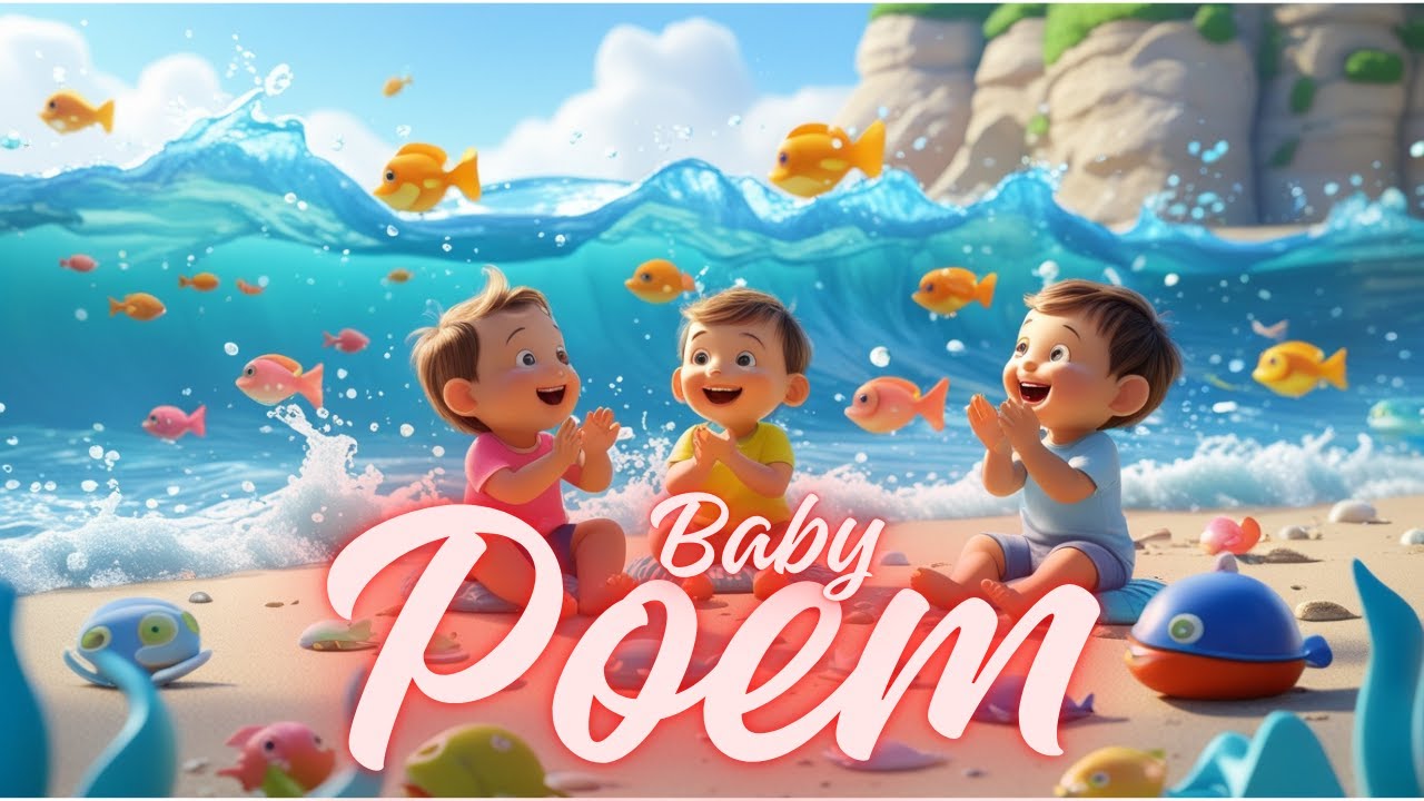 Waves go splash and fish go swim | Kids Poem & Baby Nursery Rhyme ...