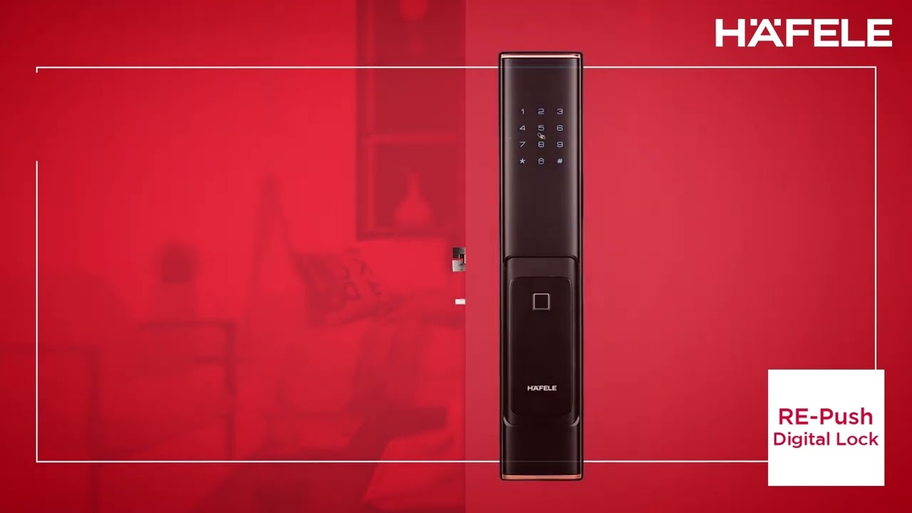 Hafele’s RE-Push Digital Lock - YouTube