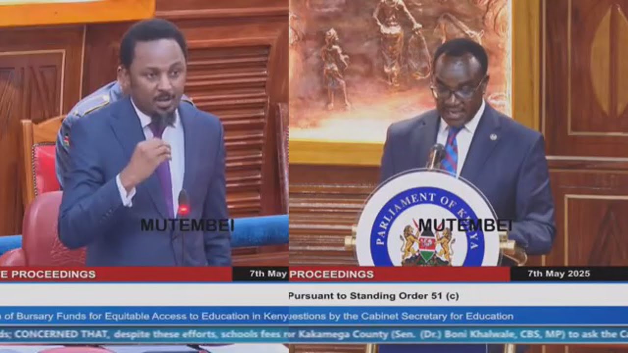 ANGRY GACHAGUA SENATOR, SEN THANGWA LECTURES RUTO'S CS FACE TO FACE IN ...