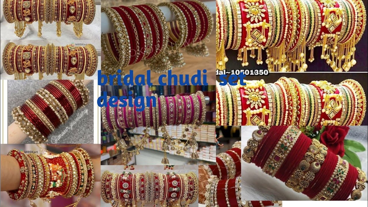 #@bridal bangles set design #@chudiyo ka set kaise taiyar kare - YouTube