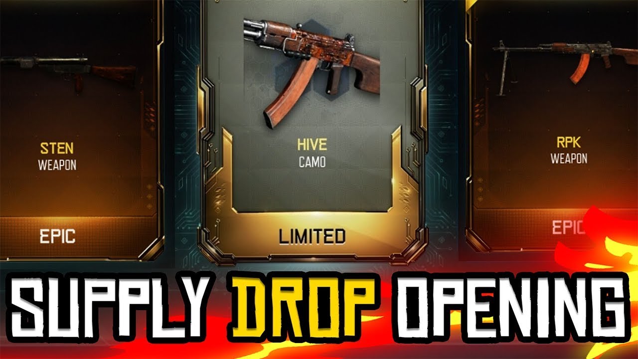 STEN & RPK TOEGEVOEGD! - SUPPLY DROP OPENING #45 (COD: Black Ops 3 ...