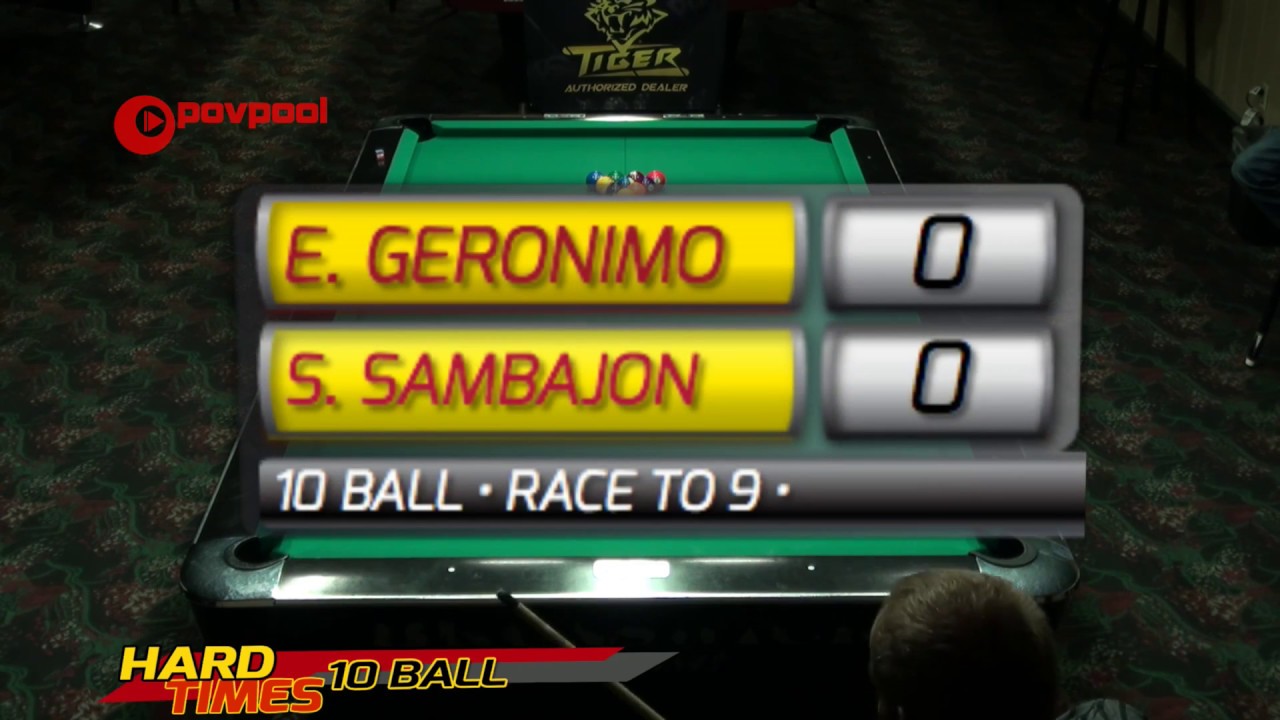 #14 • Edgie GERONIMO vs Santos SAMBAJON JR. • 2016 Hard Times 10-Ball ...