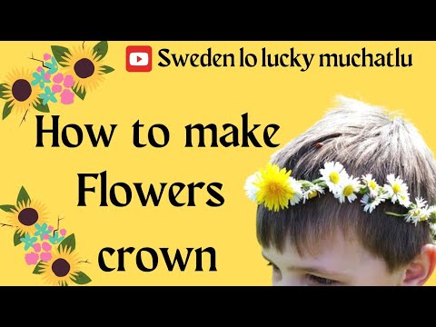 how to make flowers crown |fresh flowers tho crown | midsummer ...