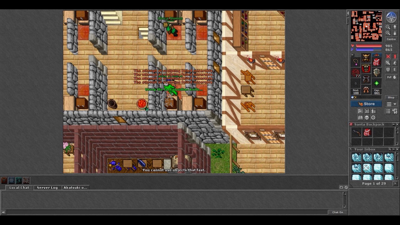 Tíbia - Usando 630 Ice cubes ( ice mammoth ) - YouTube