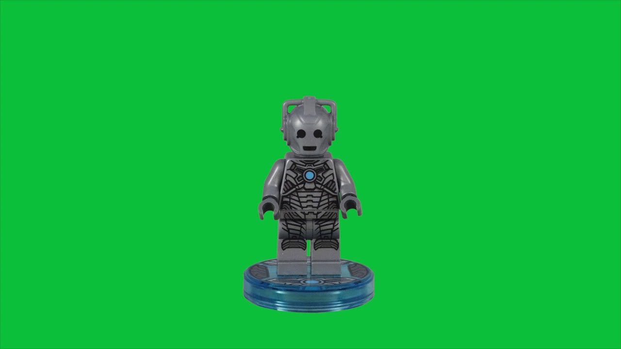 LEGO Cyberman Minifigure Green Screen Stop Motion Build - YouTube