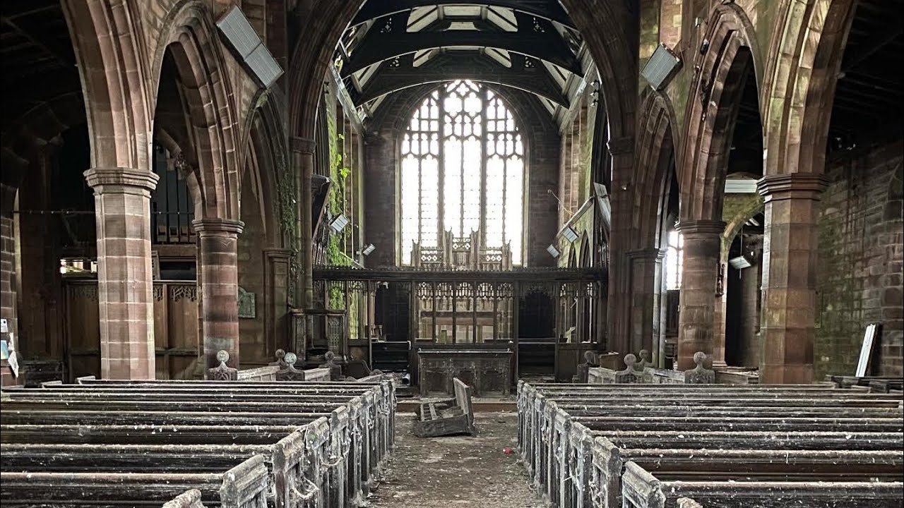 Exploring a beautiful abandoned church with everything left behind ...