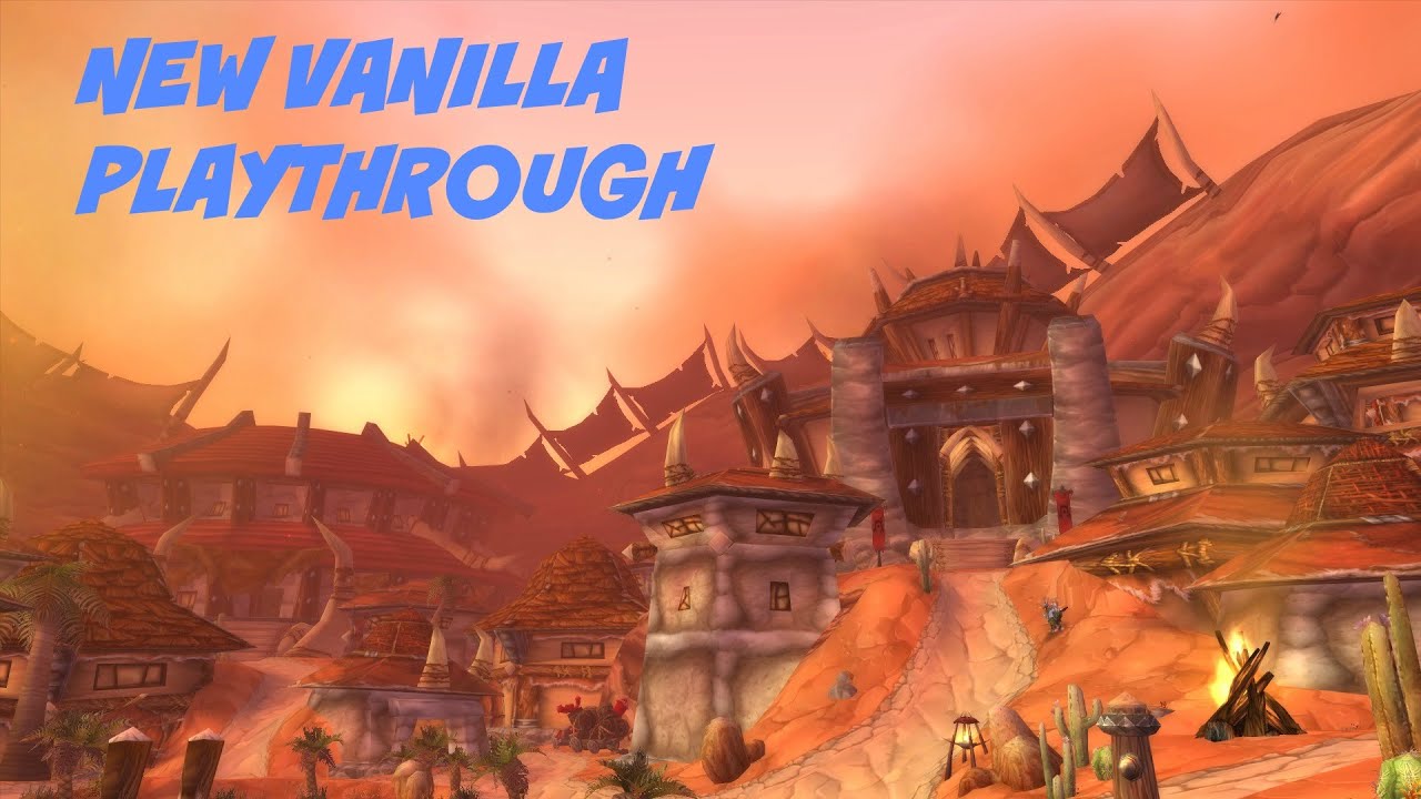 New Vanilla WoW Playthrough Plan - YouTube