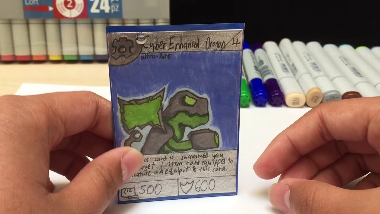 How to Make a Homemade tcg - YouTube