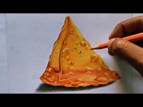 I drew the most realistic Samosa. - YouTube