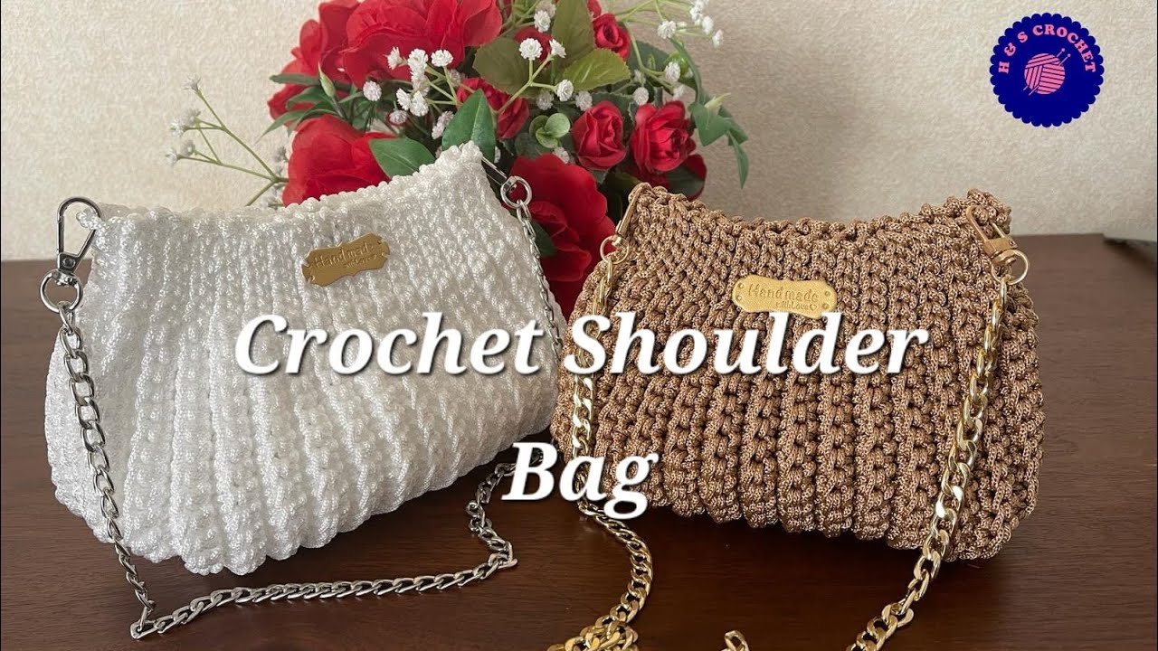 Crochet a Stylish Shoulder Bag: Easy Tutorial for Beginners | Easy and ...