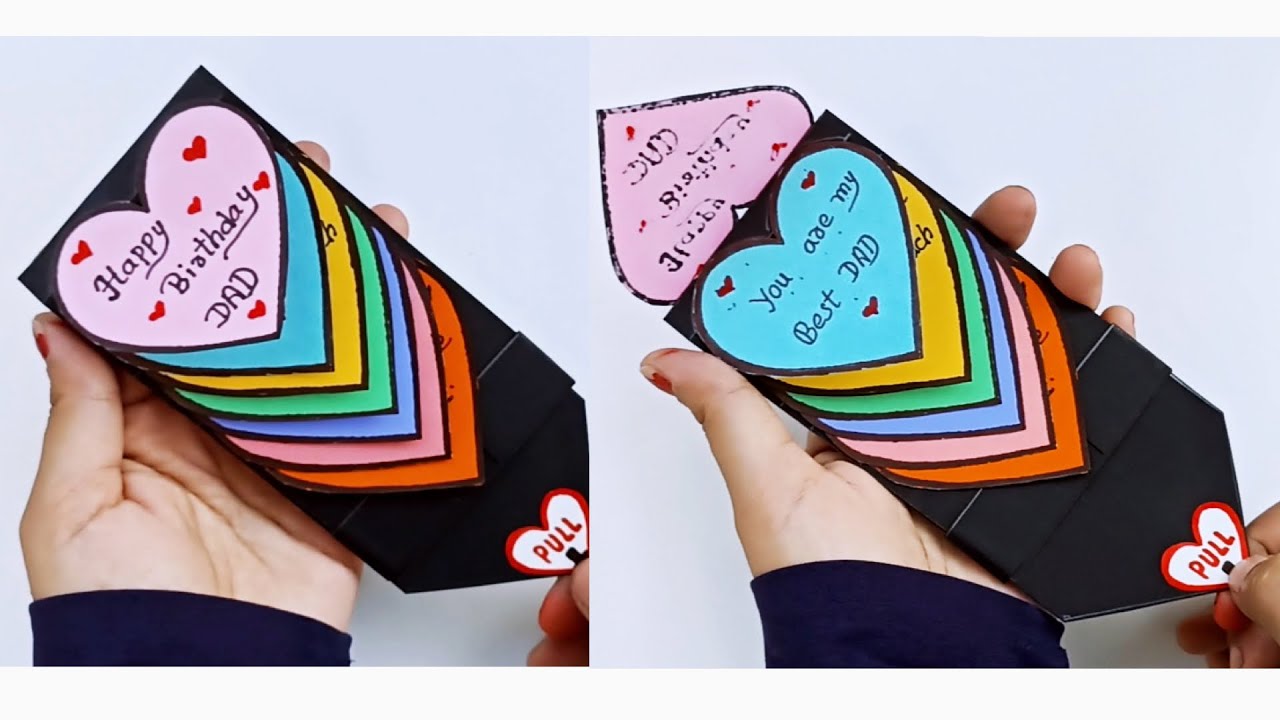 DIY - Rainbow Waterfall Card || Happy Birthday Card || Birthday Card ...