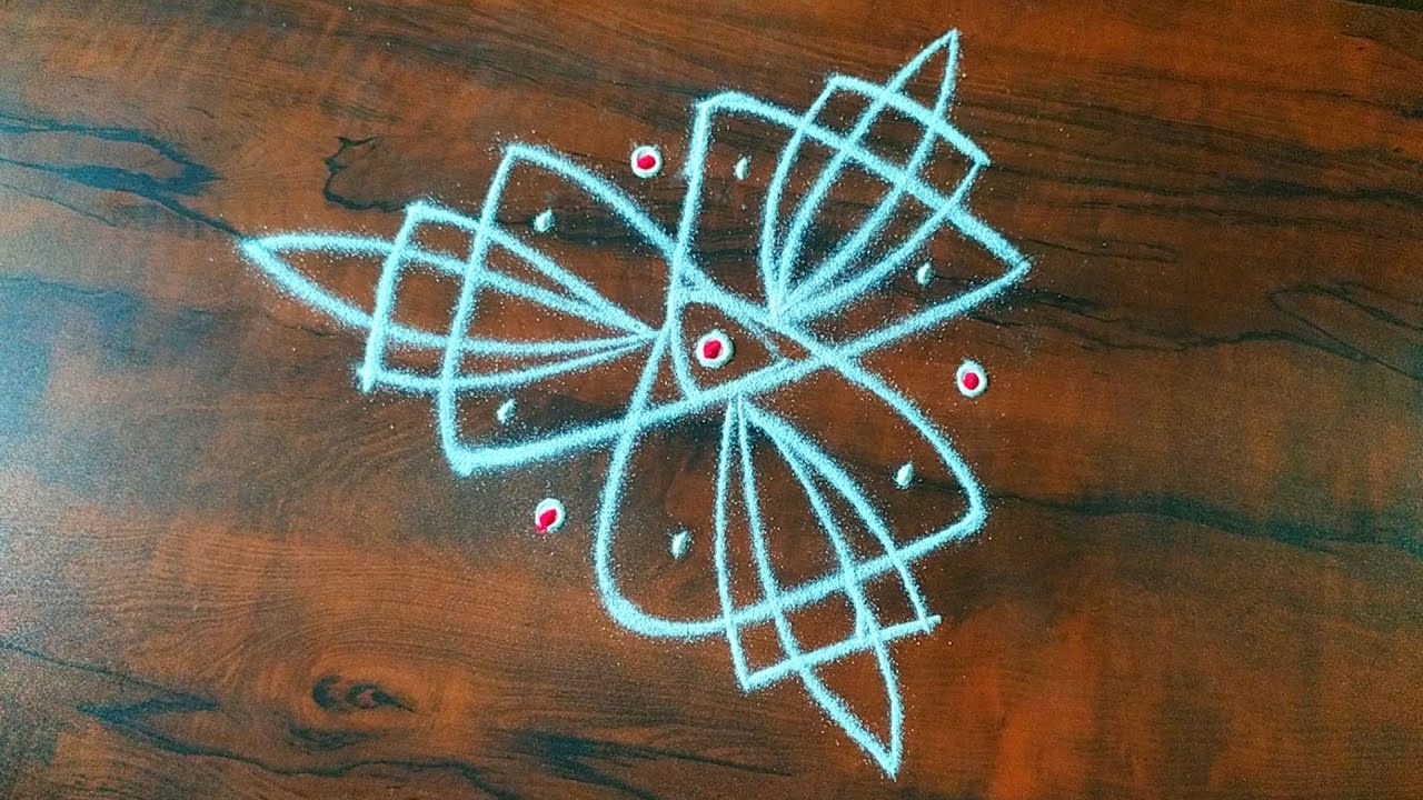 Diwali Special Kolam | Puratasi Special Kolam | 3 Dots Simple Kolam ...