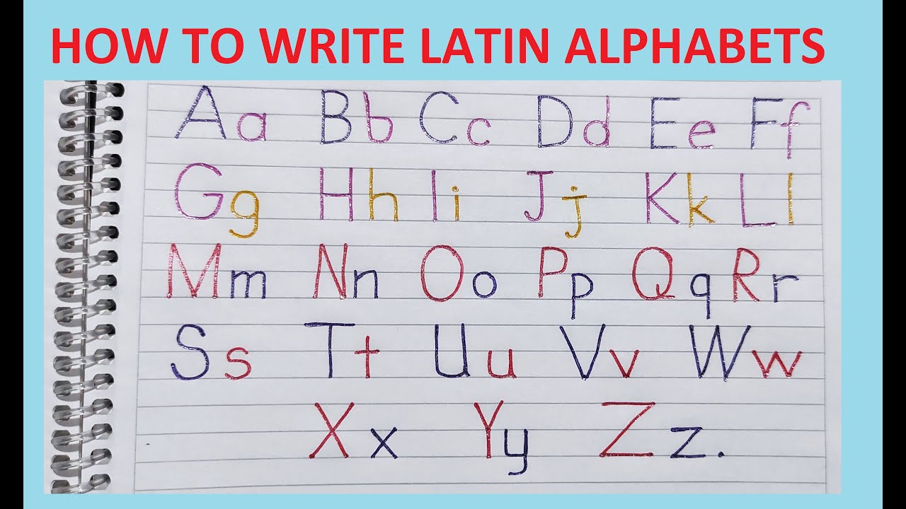 how to write small and BİG letters-Basic English alphabet | for ...