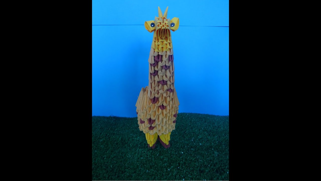 3d Origami Giraffe Tutorial