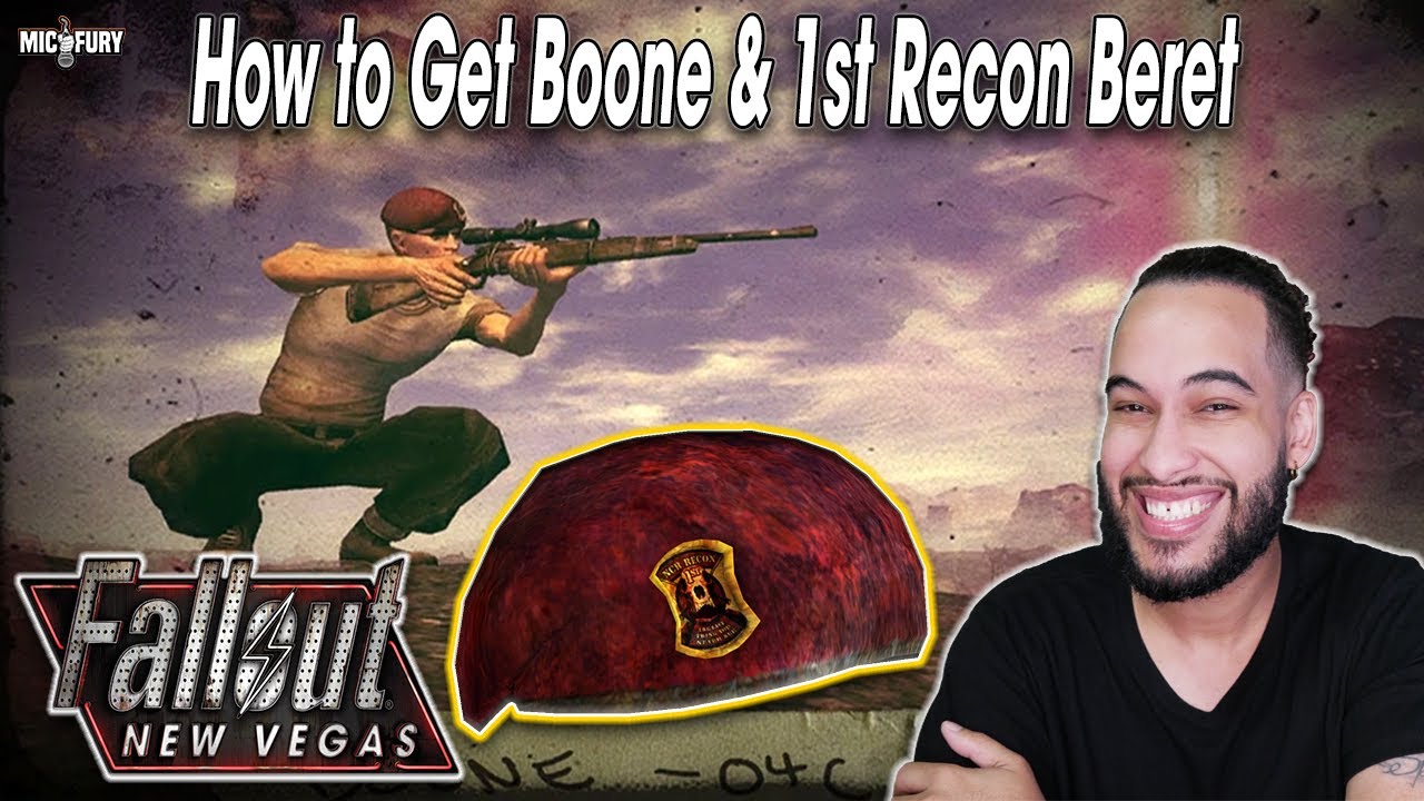 Fallout New Vegas Guide - How To Get Boone & 1st Recon Beret - YouTube