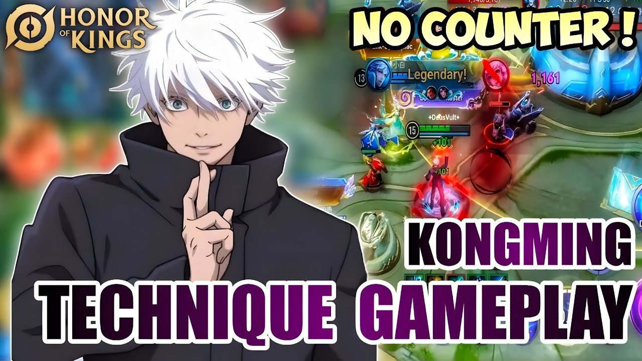 KONGMING 100% NO COUNTER! EASY WIN & MVP - Pro Technique Gameplay ...