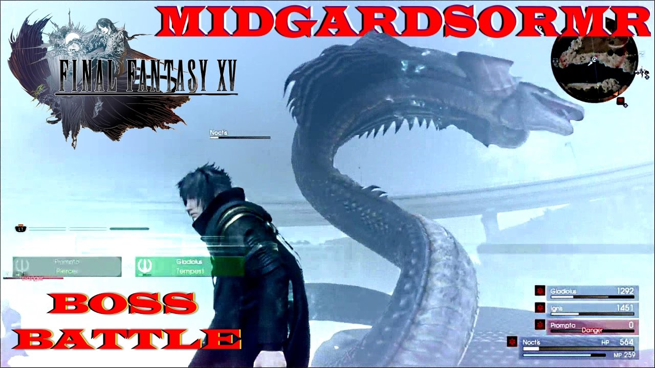 How To Beat Midgardsormr (Final Fantasy XV) Boss Fight - YouTube