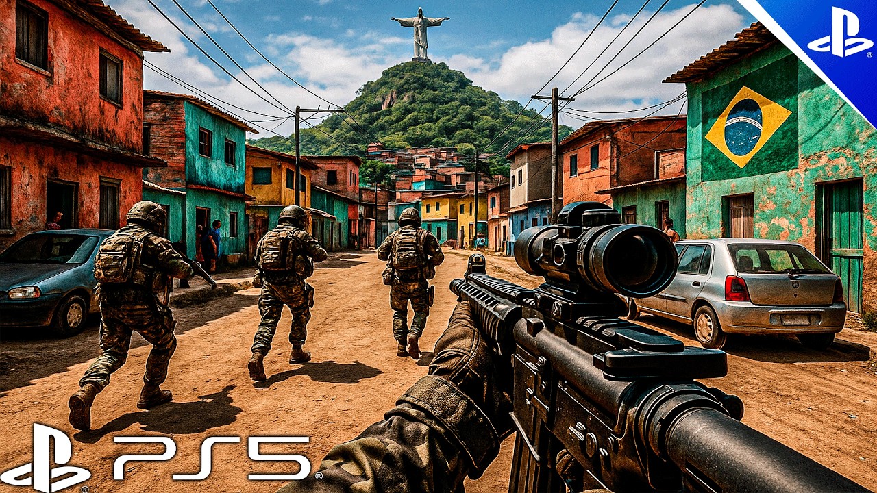 American Soldiers Invade Favela in Brazil | Call of Duty MW2 - Gameplay ...