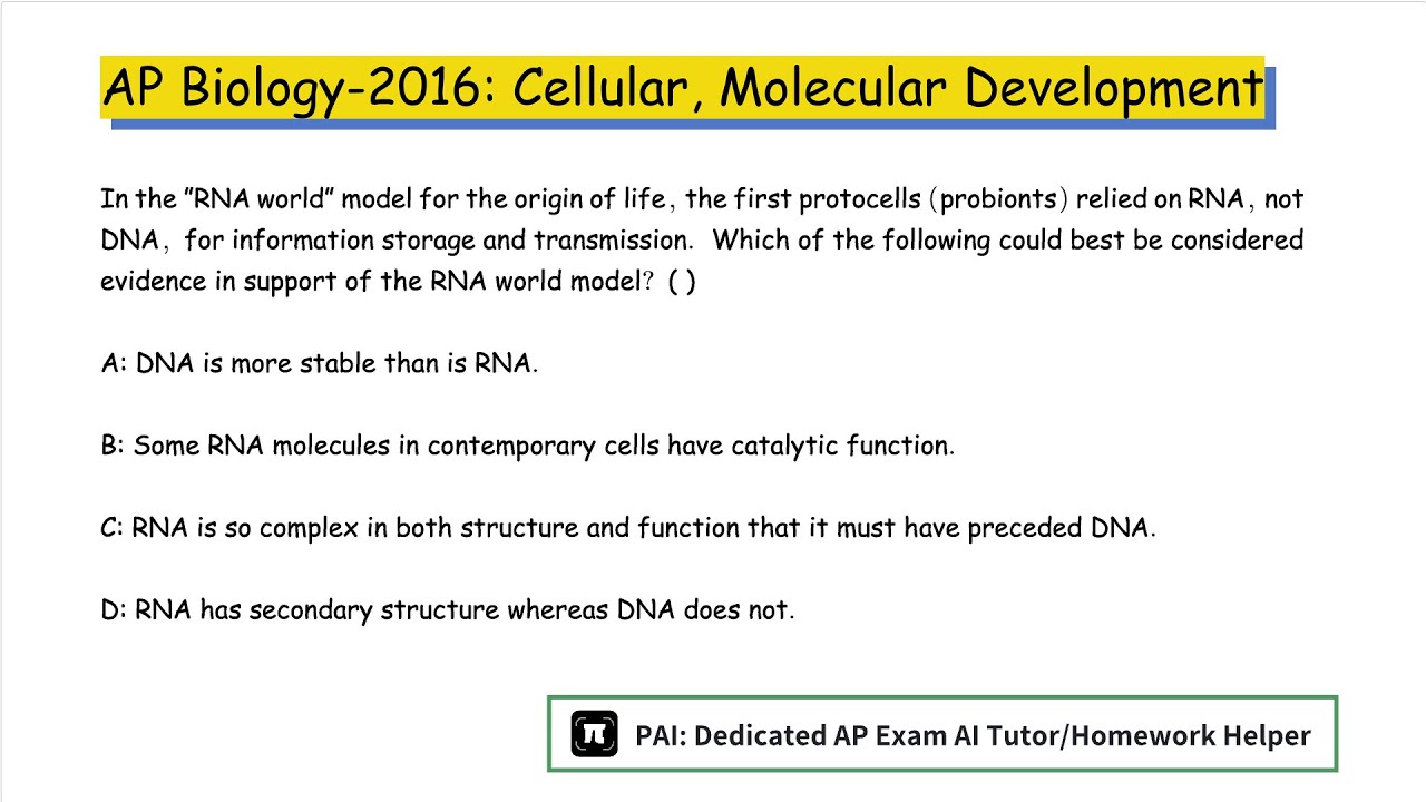 2016 AP Biology: The Cellular and Molecular Basis of Development: The ...