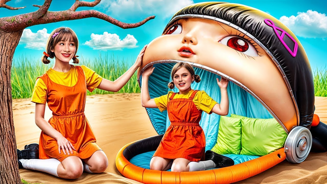 Kami Membuat Boneka Squid Game RAKSASA Di Kehidupan Nyata! - YouTube