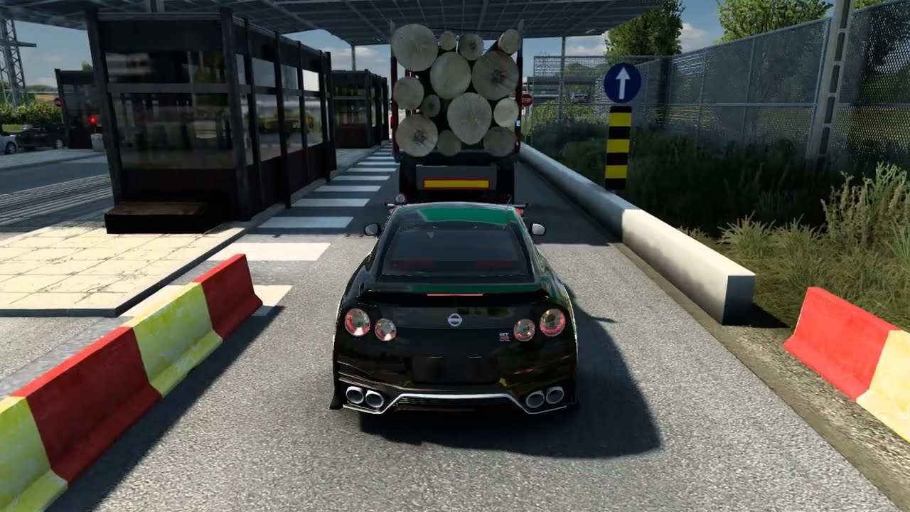 Nissan GTR | ETS 2 Gameplay | Promods Map | Logitech G920 Steering ...