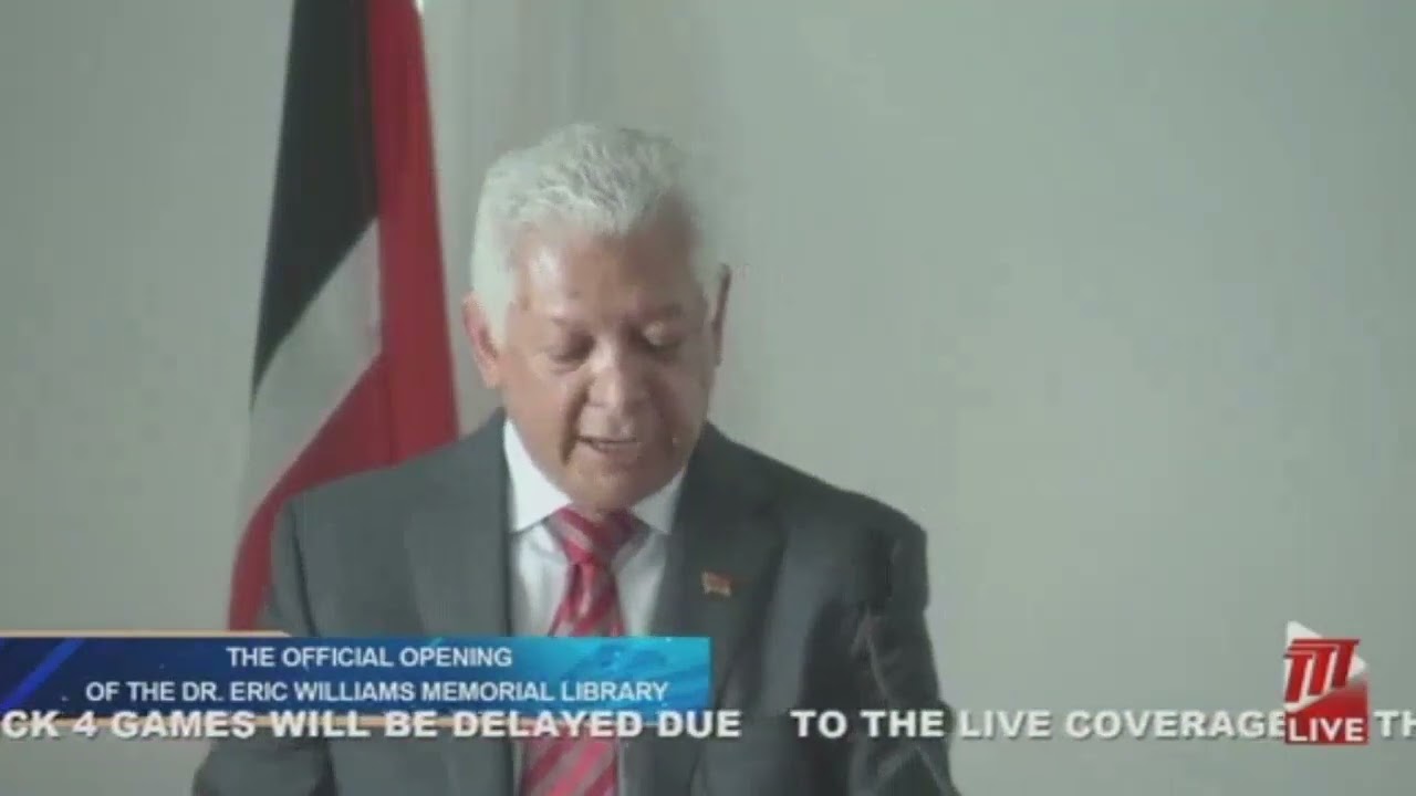 The Dr. Eric Williams Memorial Library was officially opened - YouTube