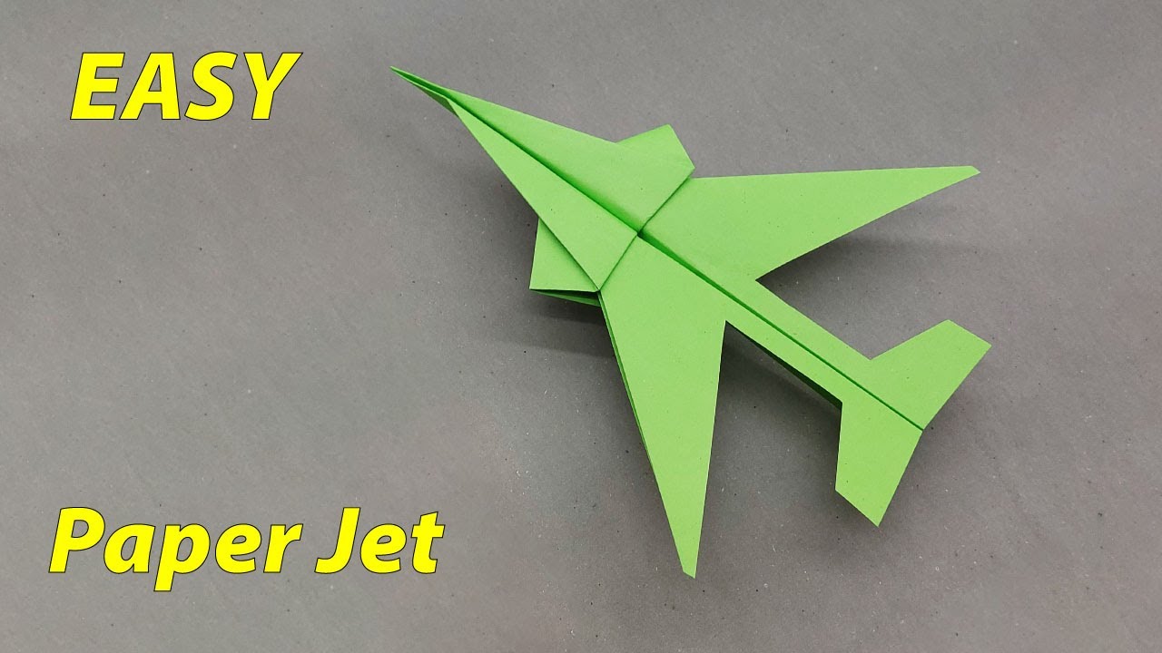 How to Make an Easy Jet Paper Airplane that Flies Really Fast - Paper ...