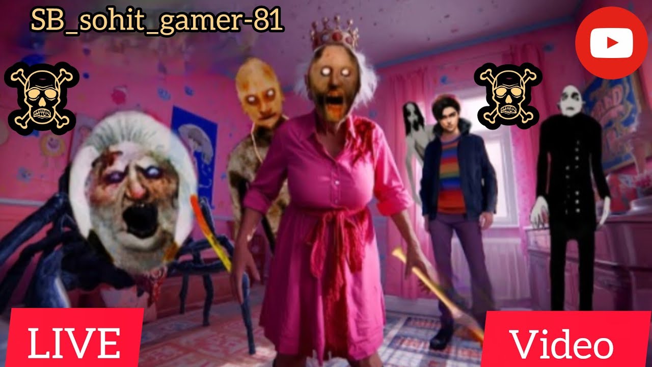 🔥 LIVE Gameplay of RED GRANNY 1 Horror Escape granny game horra ...