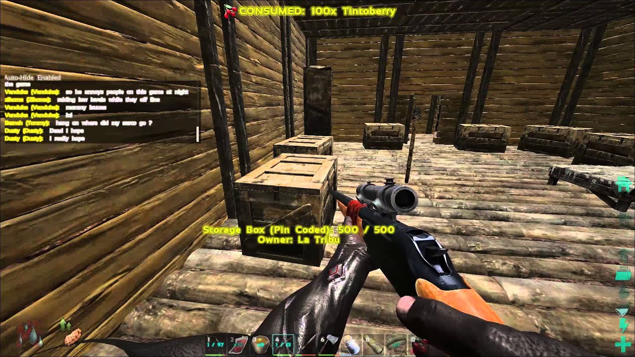 Ark: Survival Evolved - Epic PVP battle with 4 no scopes - YouTube