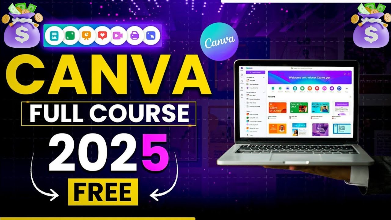 Free Graphic Designing Full Course 2025 latest version | Canva Free ...
