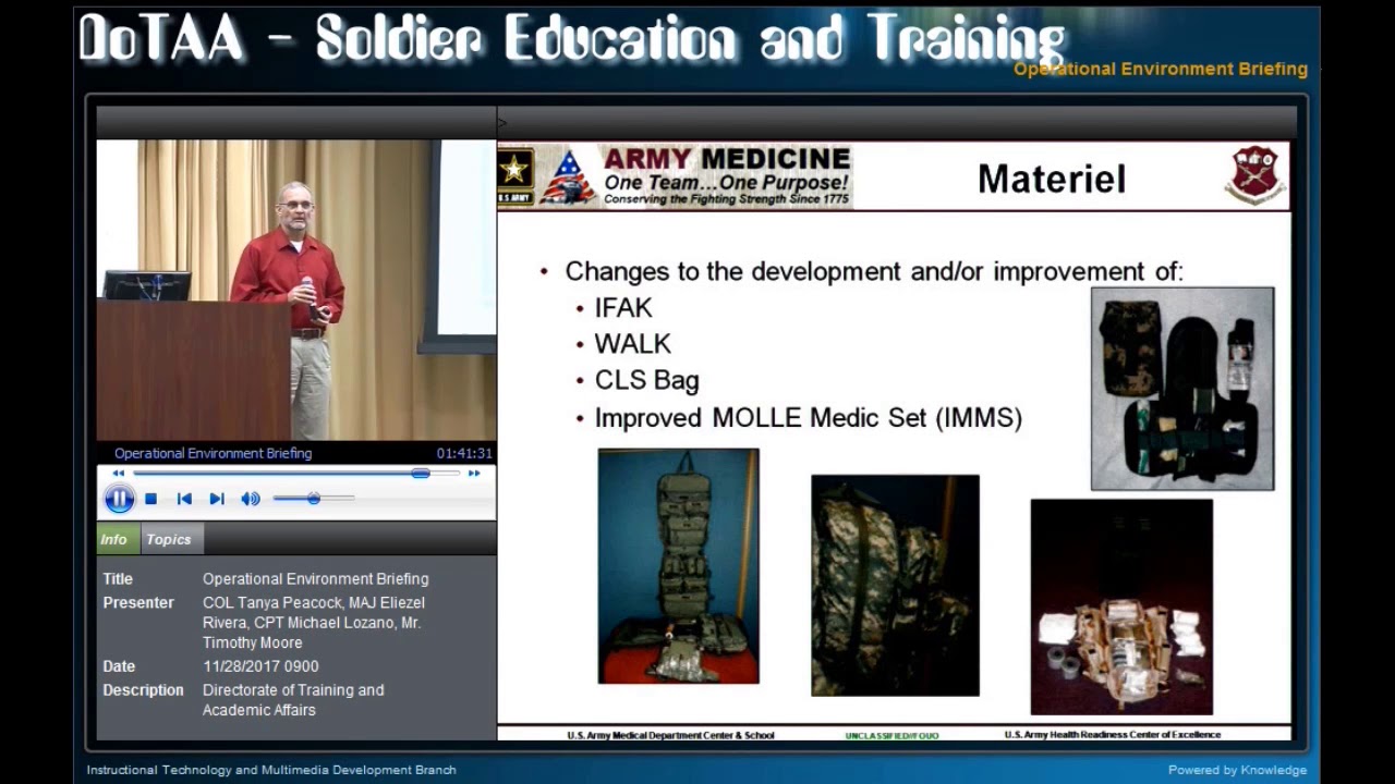 AMEDD Operational Environment Brief: 5 - AMEDD Lessons Learned - YouTube