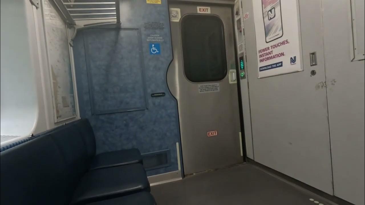 NJT multilevel cab car 7029 interior horn - YouTube