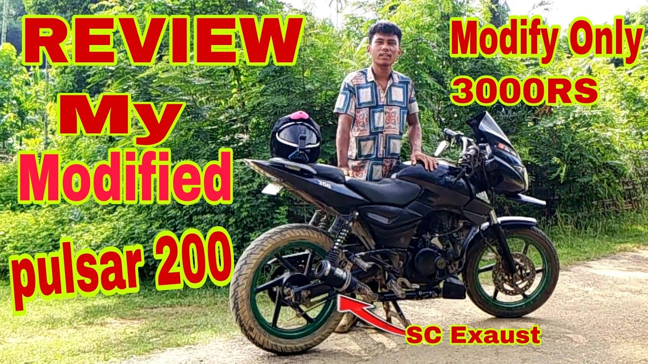 REVIEW MODIFY MY PULSAR 200 // Mene modified ki Only 3000RS me // fully ...