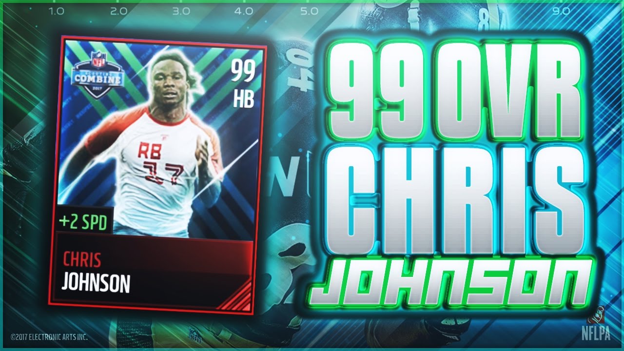 WE GOT 99 CHRIS JOHNSON COMBINE MASTER! INSANE CARD REVIEW! +2 SPEED 99 ...