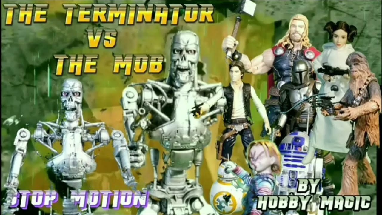 The Terminator T-800 vs The Mob Stop Motion #stopmotionanimation # ...
