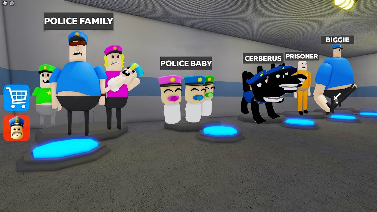 Police Family HARD MODE | Police Family Escape (SCARY OBBY) Walkthrough ...