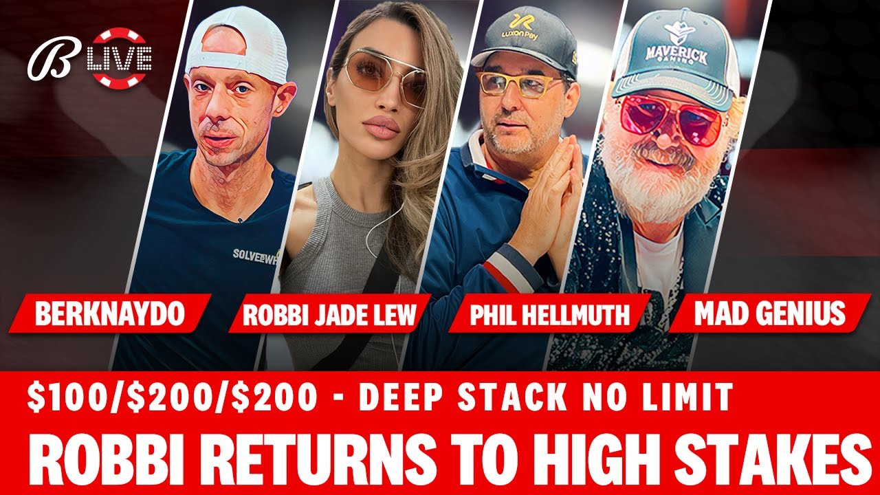 ROBBI RETURNS to Livestream Poker! commentary by WILL JAFFE and ...