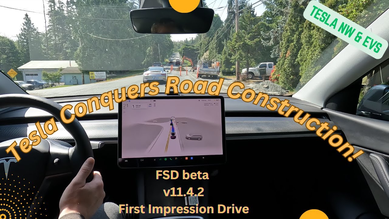 Tesla Conquers Road Construction! | FSD Beta 11.4.2 First Impressions ...
