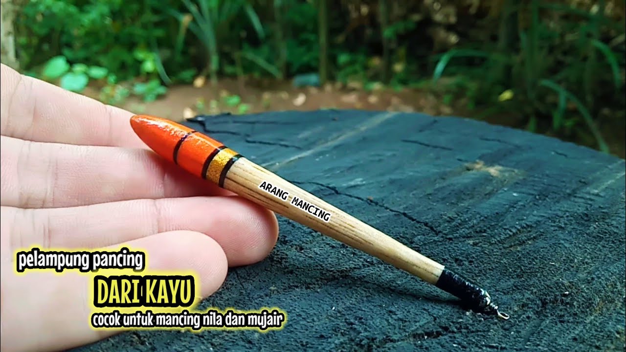 Cara membuat pelampung pancing dari kayu untuk mujair dan nila ...