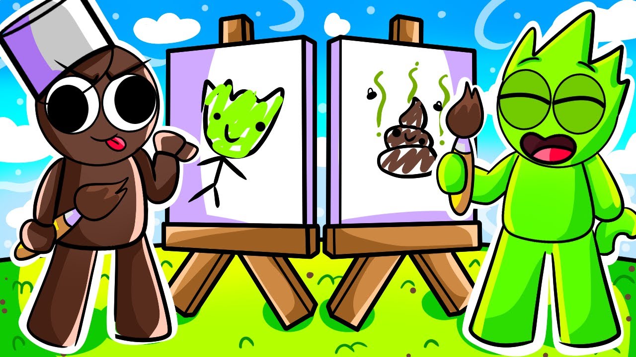 SPRUNKIS se DIBUJAN en SPEED DRAW DE ROBLOX 🎨🖌️ SPRUNKI INCREDIBOX ...