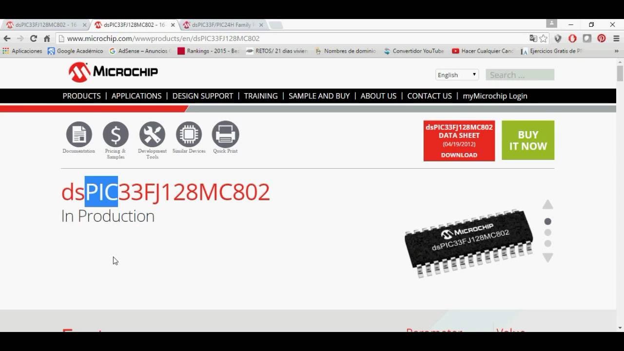 datasheet dsPIC33F - Microchip - YouTube