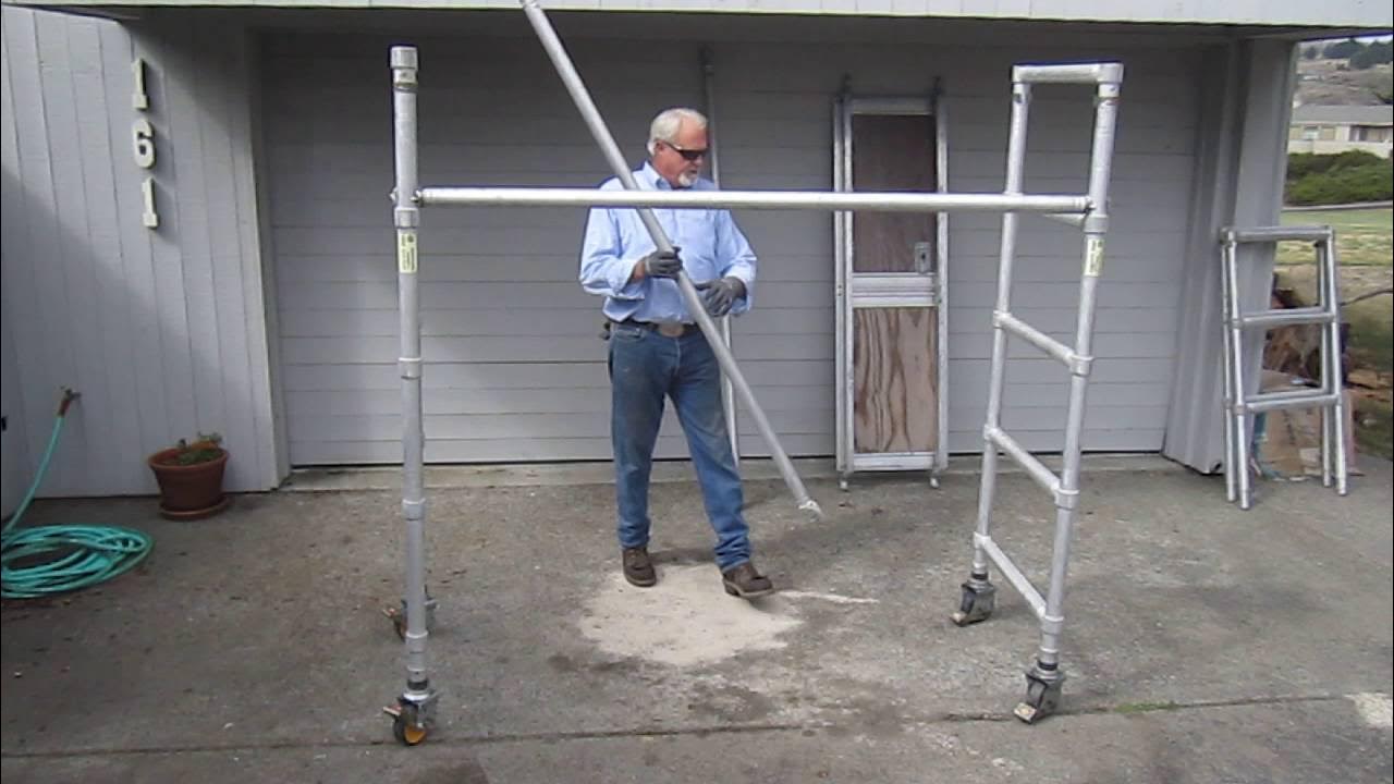 Upright Scaffold Set Up Part 1 - YouTube