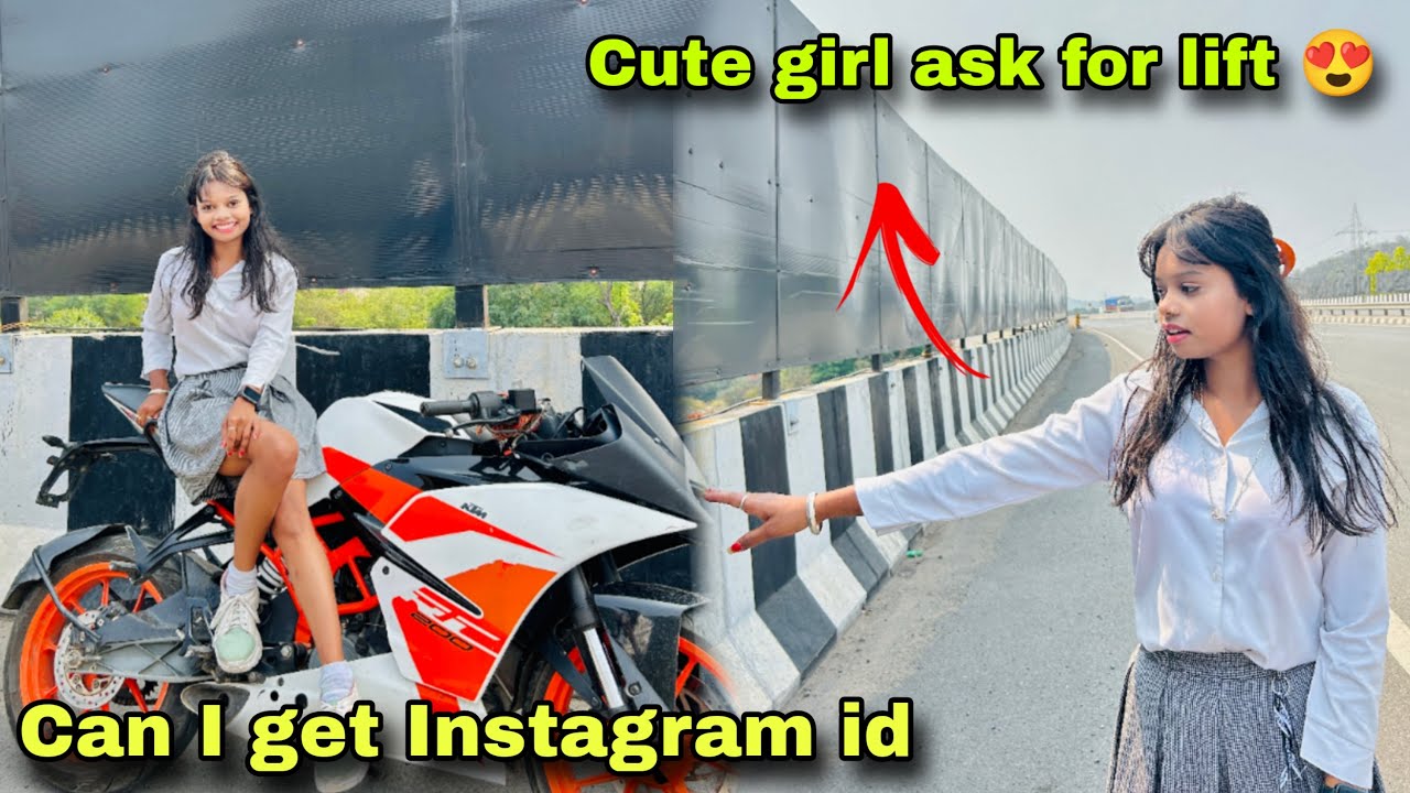 Cute Stranger💕girl asking for lift💕on My Ktm rc200 || Rc rider vlogs - YouTube