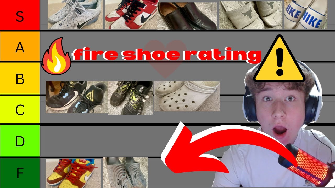 Rating my massive shoe collection, STier chart trend) - YouTube