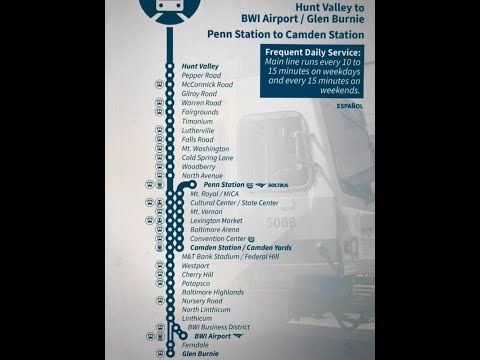 Light Rail to BWI Airport - YouTube